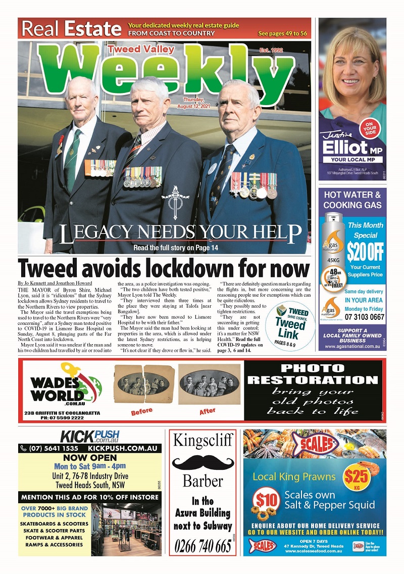 Tweed Valley Weekly, August 12, 2021 - Tweed Valley Weekly
