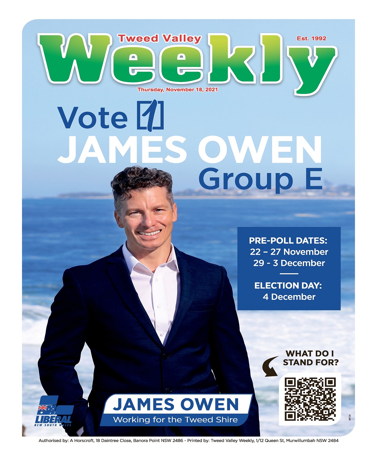 Tweed Valley Weekly, November 18, 2021 - Tweed Valley Weekly