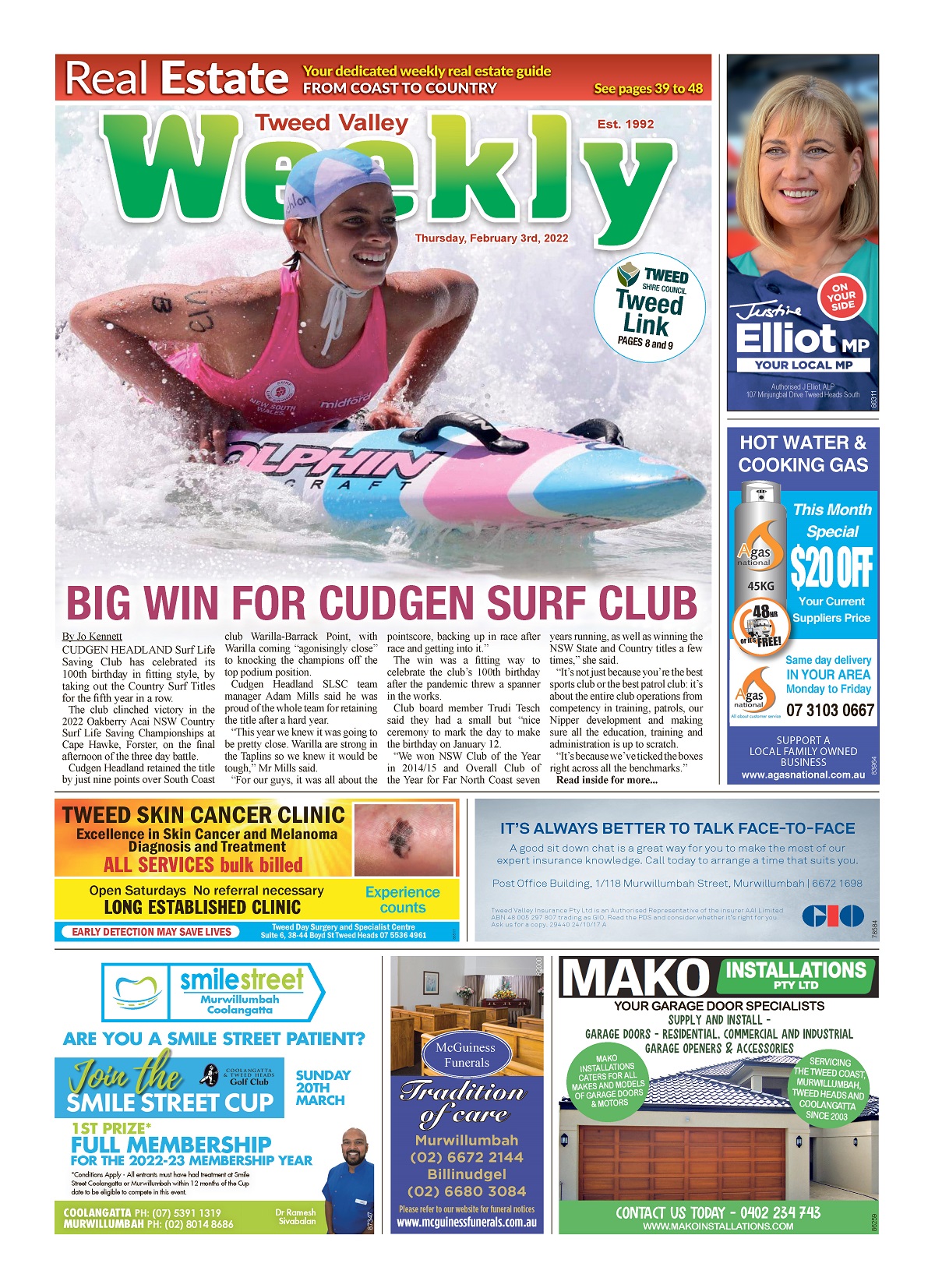 Tweed Valley Weekly, February 3, 2022 - Tweed Valley Weekly