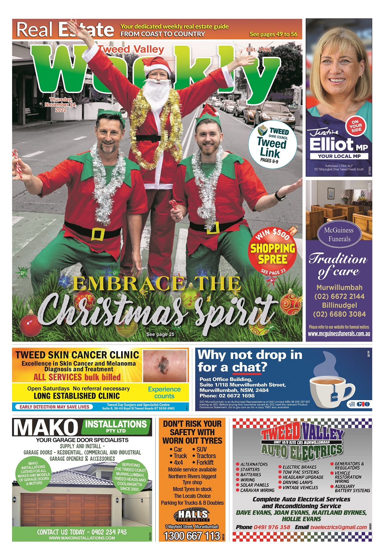 Tweed Valley Weekly, November 24, 2022 - Tweed Valley Weekly