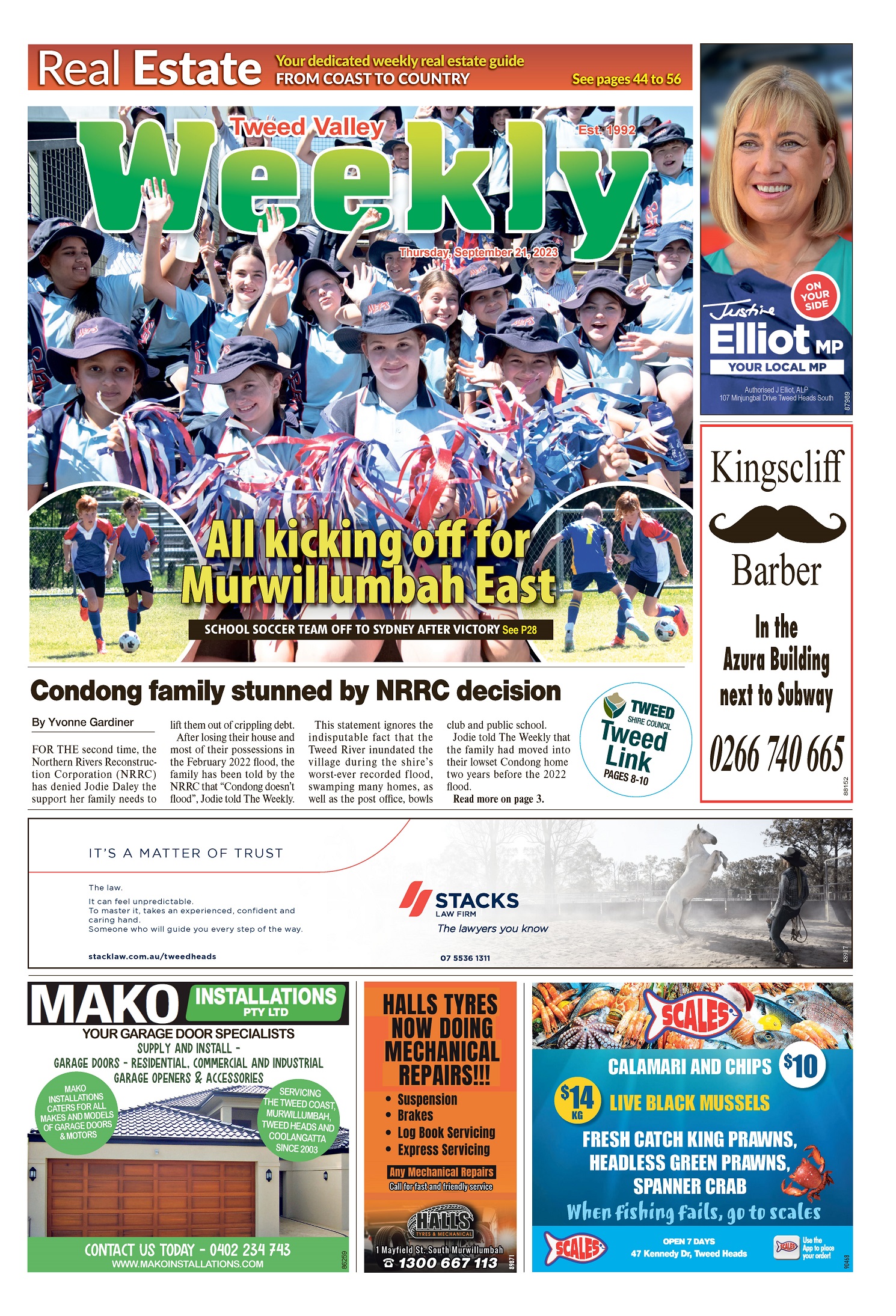 Tweed Valley Weekly, September 21, 2023 - Tweed Valley Weekly